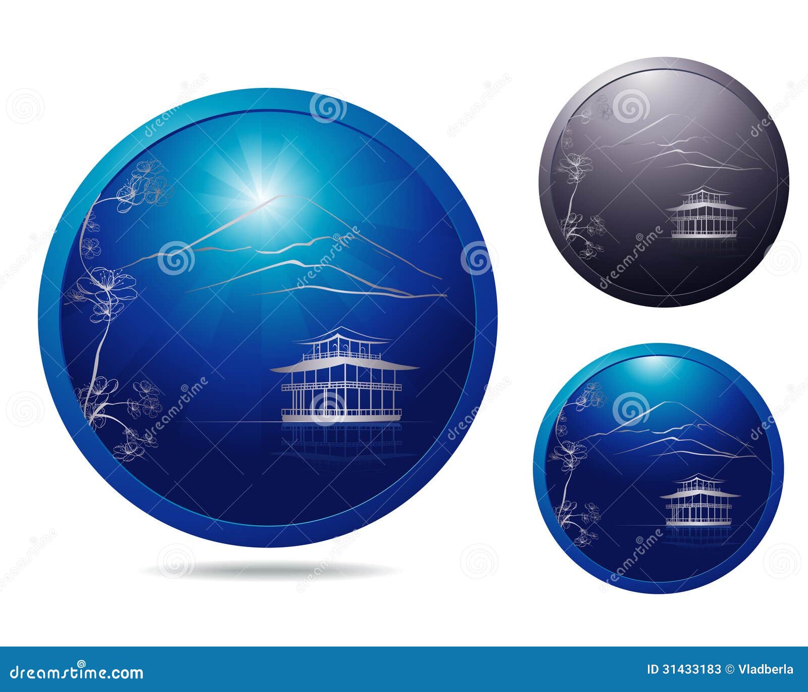 Showplace icon stock vector. Illustration of tour, sakura - 31433183