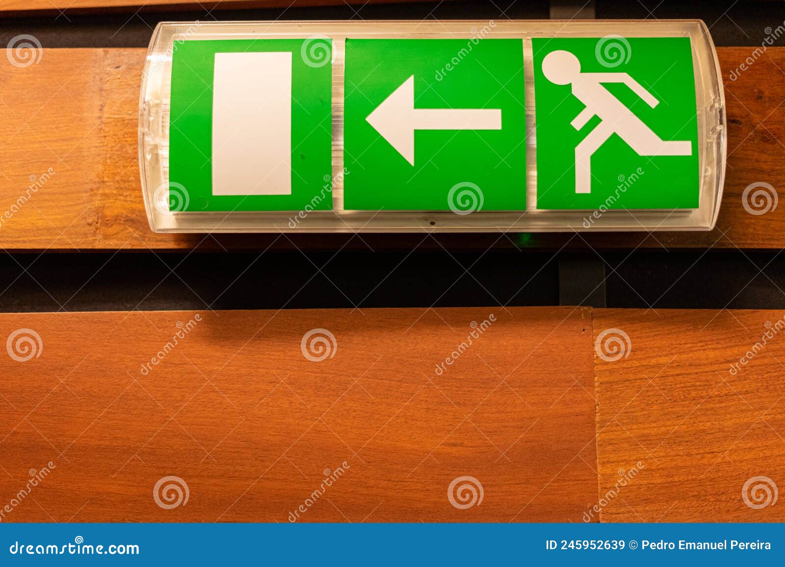 Exit Signage Out Of A Building Stock Photography | CartoonDealer.com ...