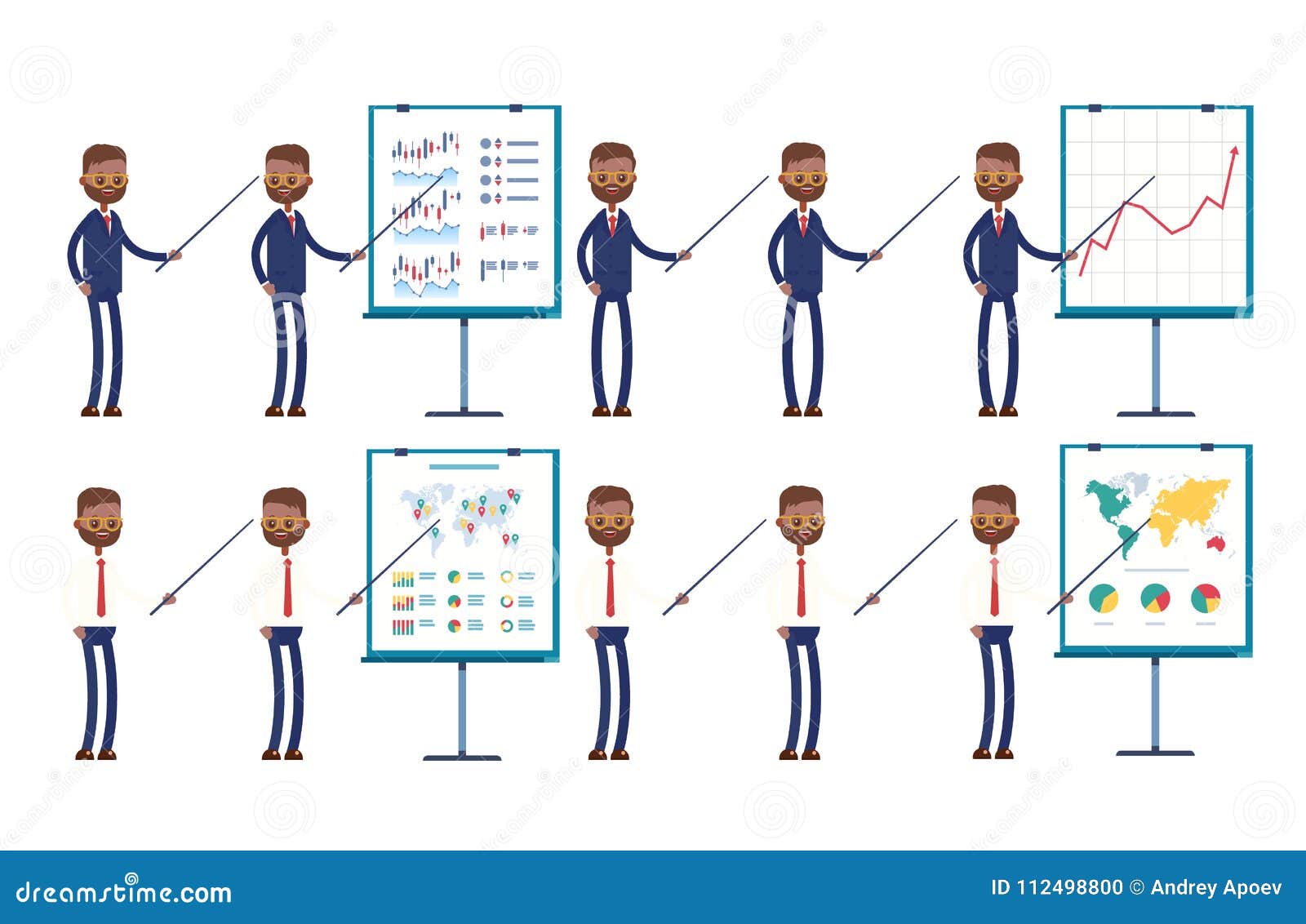 Shows the Business Process by a Pointer on the La Stock Vector ...