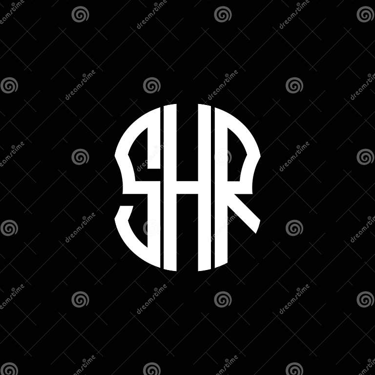 SHR Letter Logo Abstract Creative Design. Stock Vector - Illustration ...