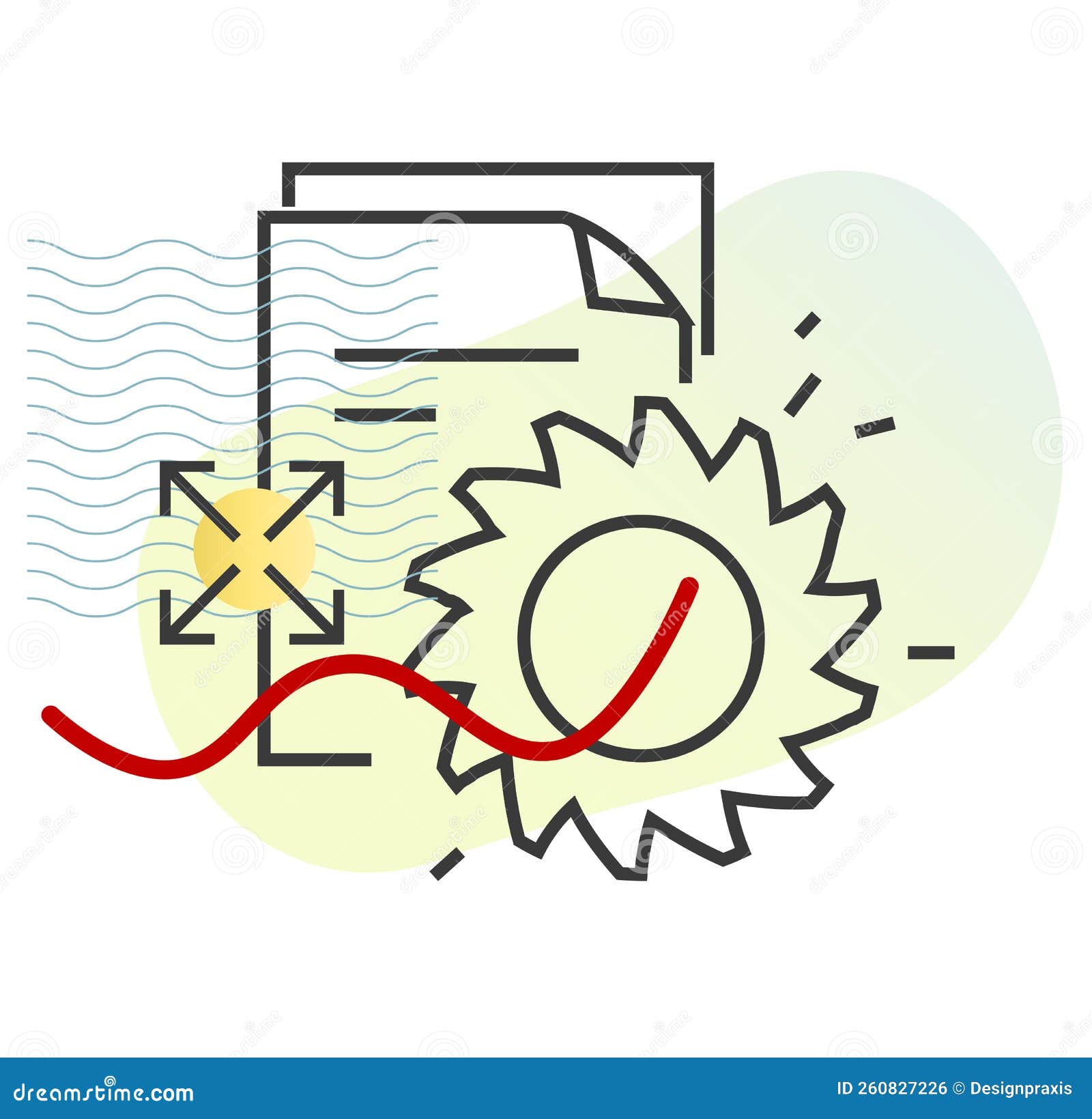 Shred Files in Your Computer - Stock Icon Stock Illustration ...