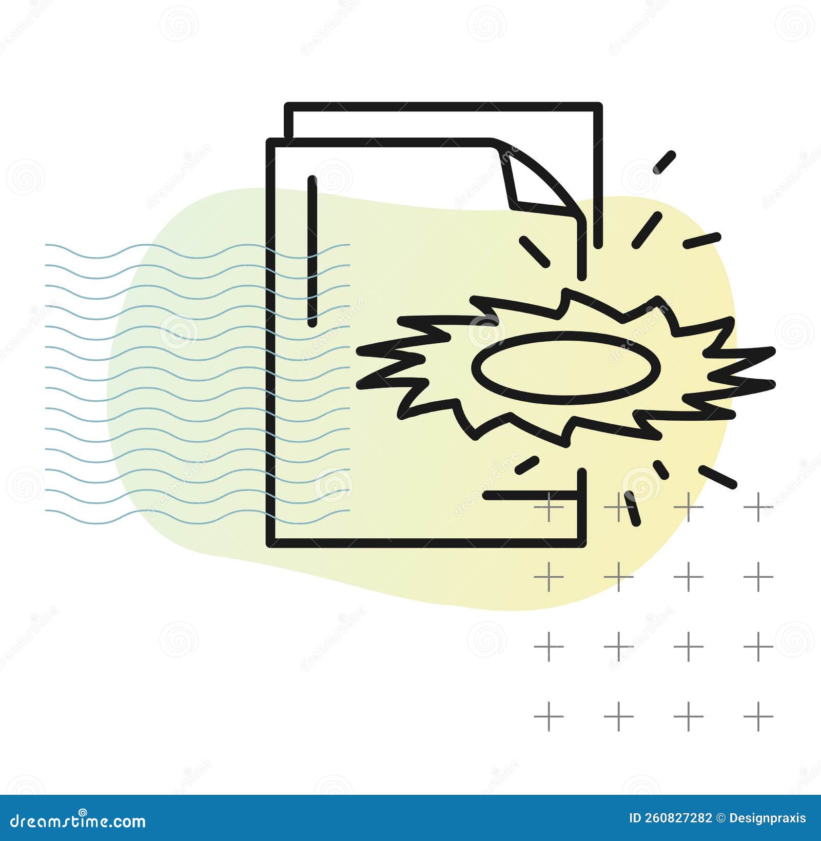 Shred Files in Your Computer - Stock Icon Stock Illustration ...