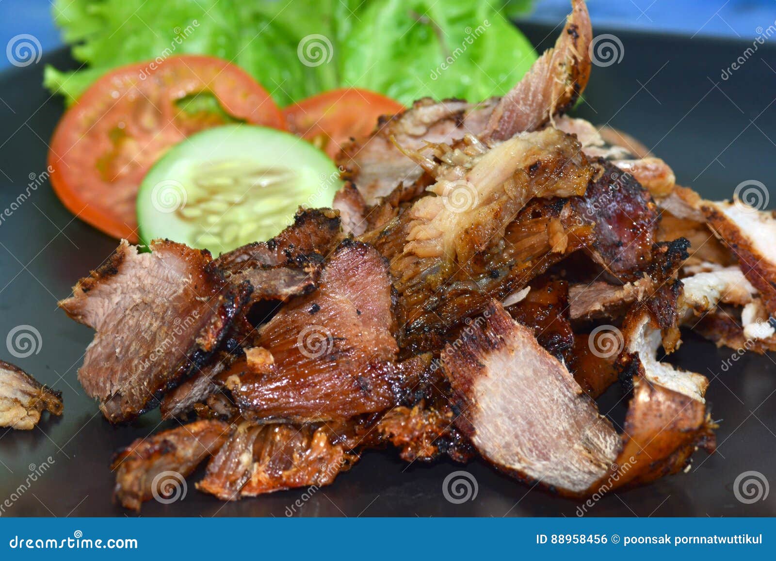 Shredded Beef in Roasting Ox Festival Stock Photo - Image of fillet ...