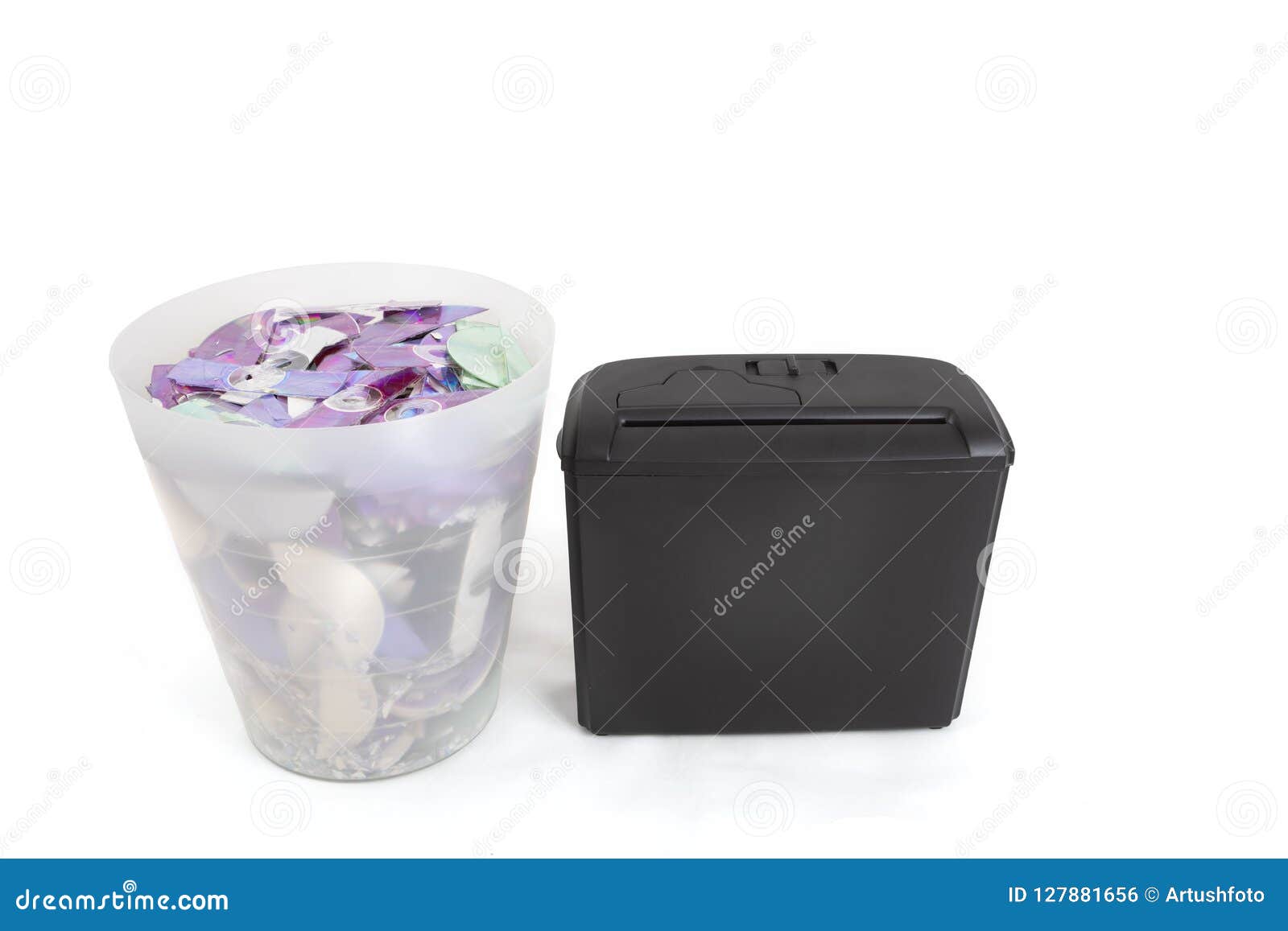 Shredded CD and DVD Data Disc Stock Photo - Image of computer ...