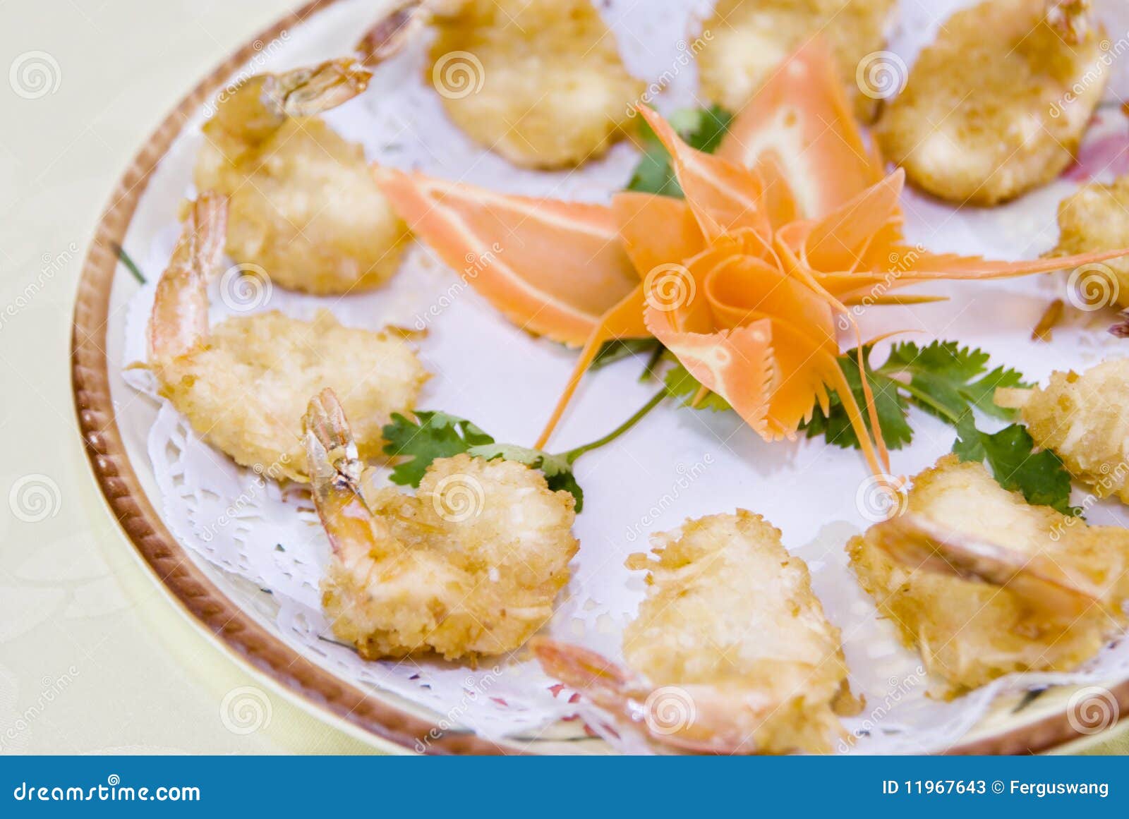 Shredded coconut Shrimp stock image. Image of chinese - 11967643