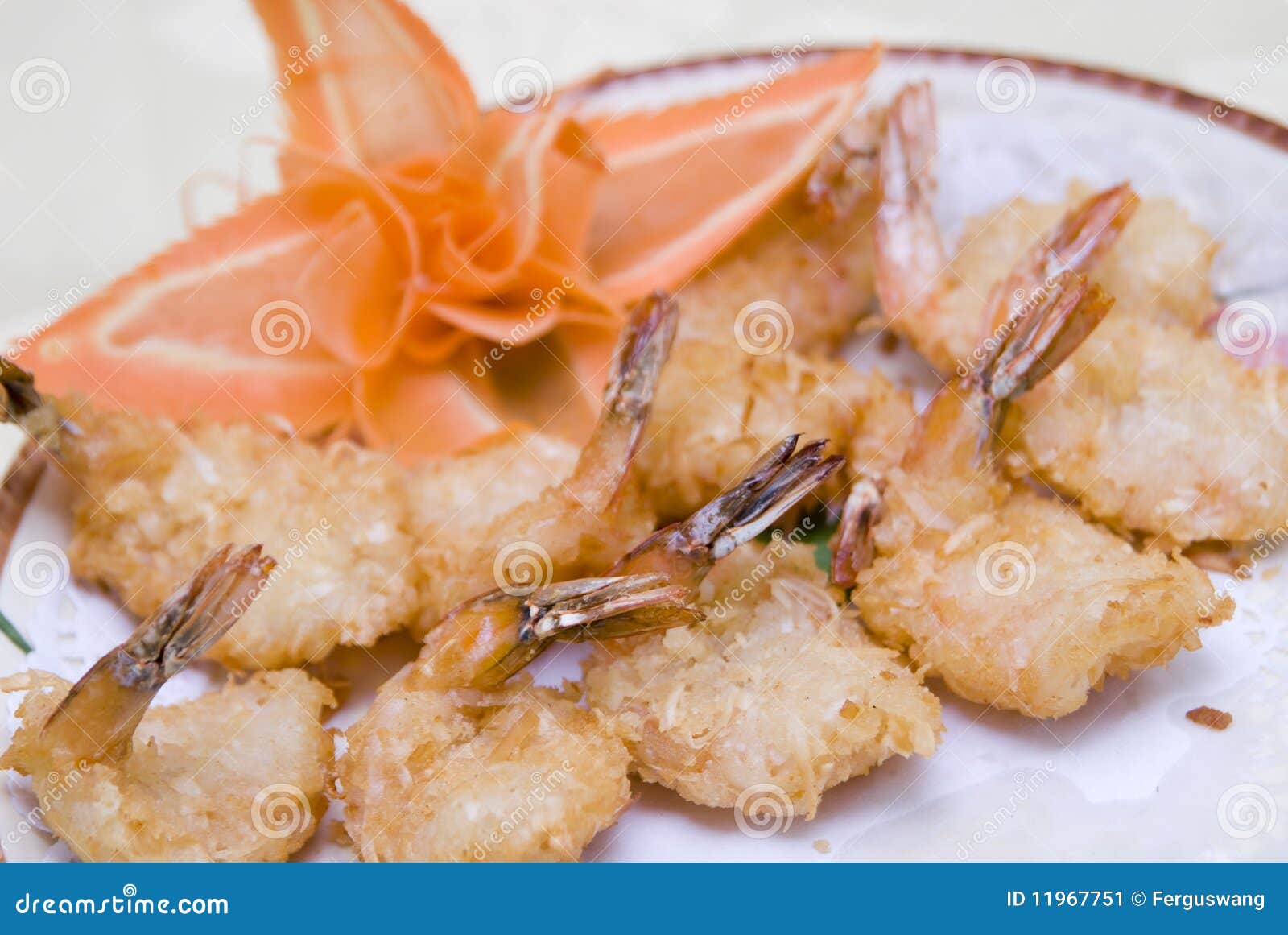 Shredded coconut Shrimp stock image. Image of beautiful - 11967751