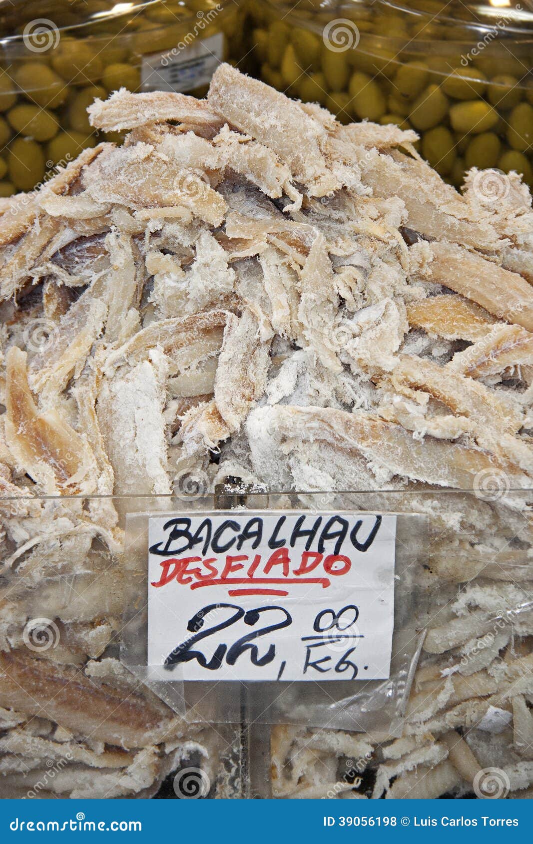 Shredded cod at grocery stock photo. Image of vertical - 39056198