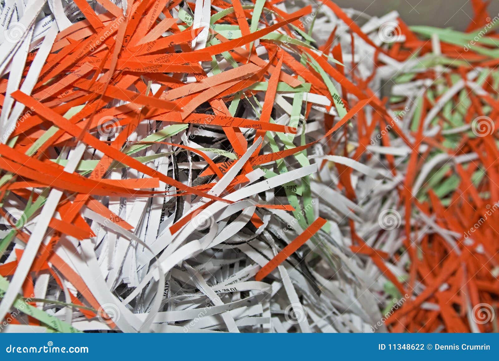 Shredded Confidential Office Documents Stock Photo - Image of paper ...