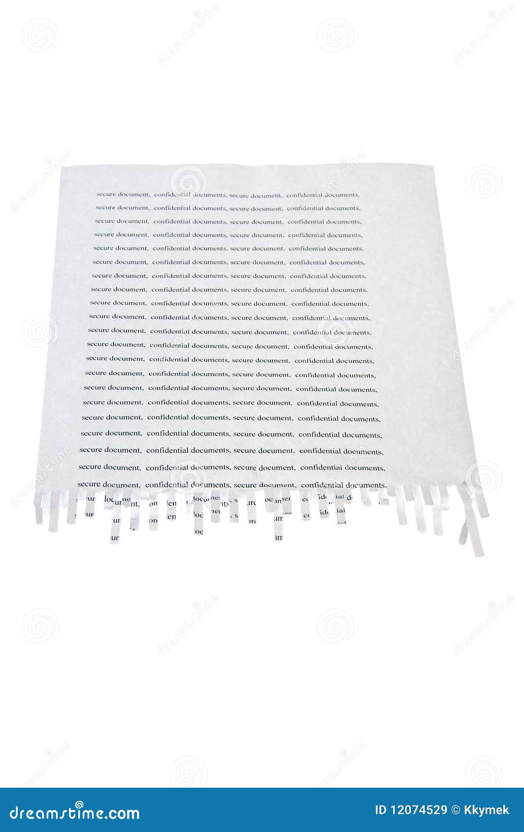 Shredded document stock image. Image of shredder, shred - 12074529