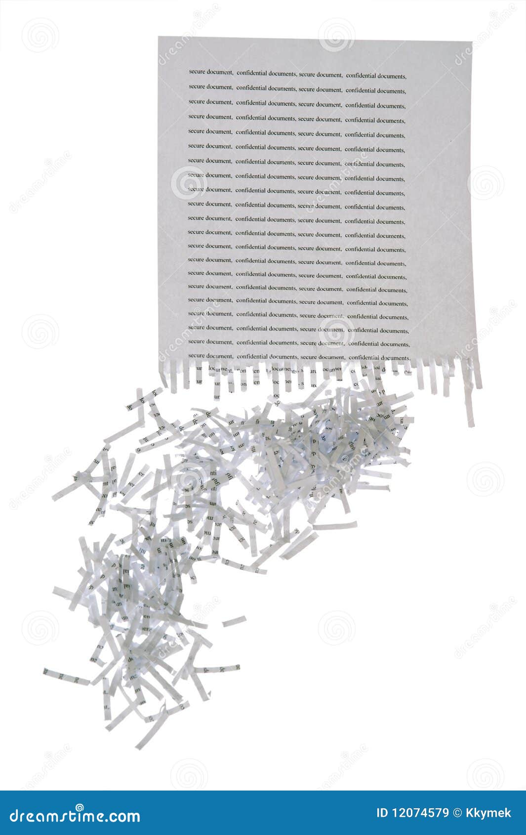 Shredded document stock image. Image of safeguard, confidentiality ...