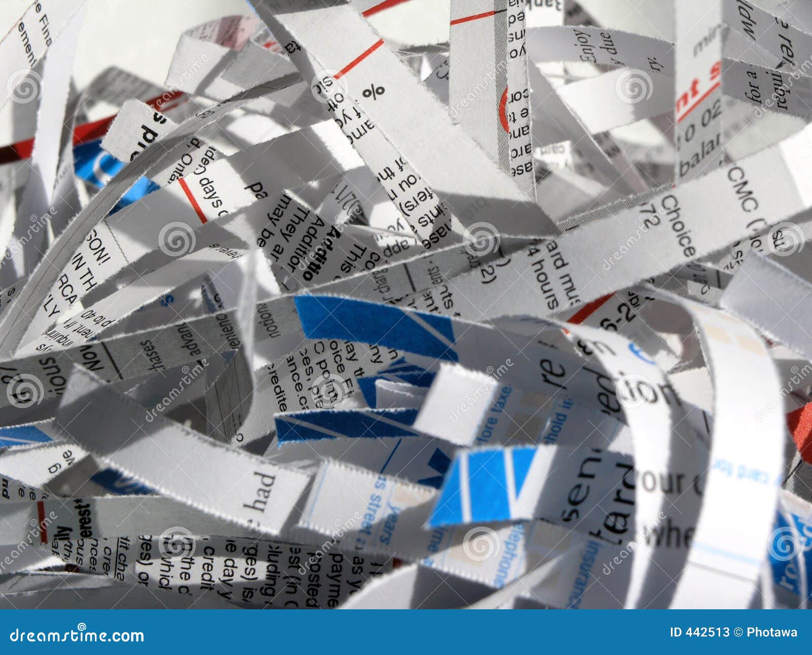 Shredded Documents 1 stock image. Image of shredded, evidence - 442513