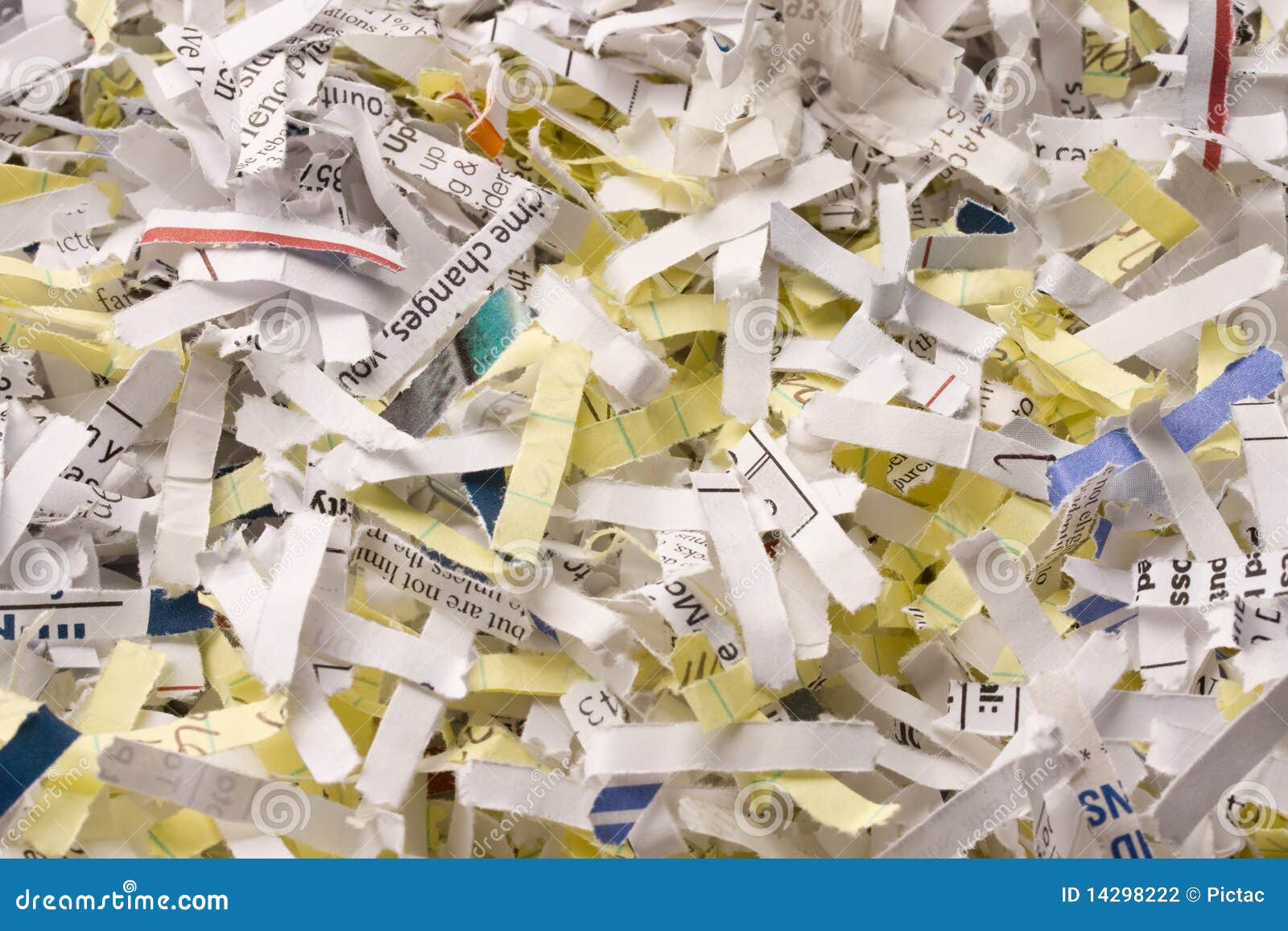 Shredded documents stock photo. Image of file, abstract - 14298222