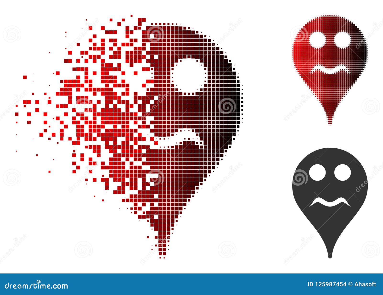 Shredded Dot Halftone Serious Smiley Map Marker Icon Stock Vector ... Shredded Dot Halftone Serious Smiley Map Marker Icon Stock Vector ...