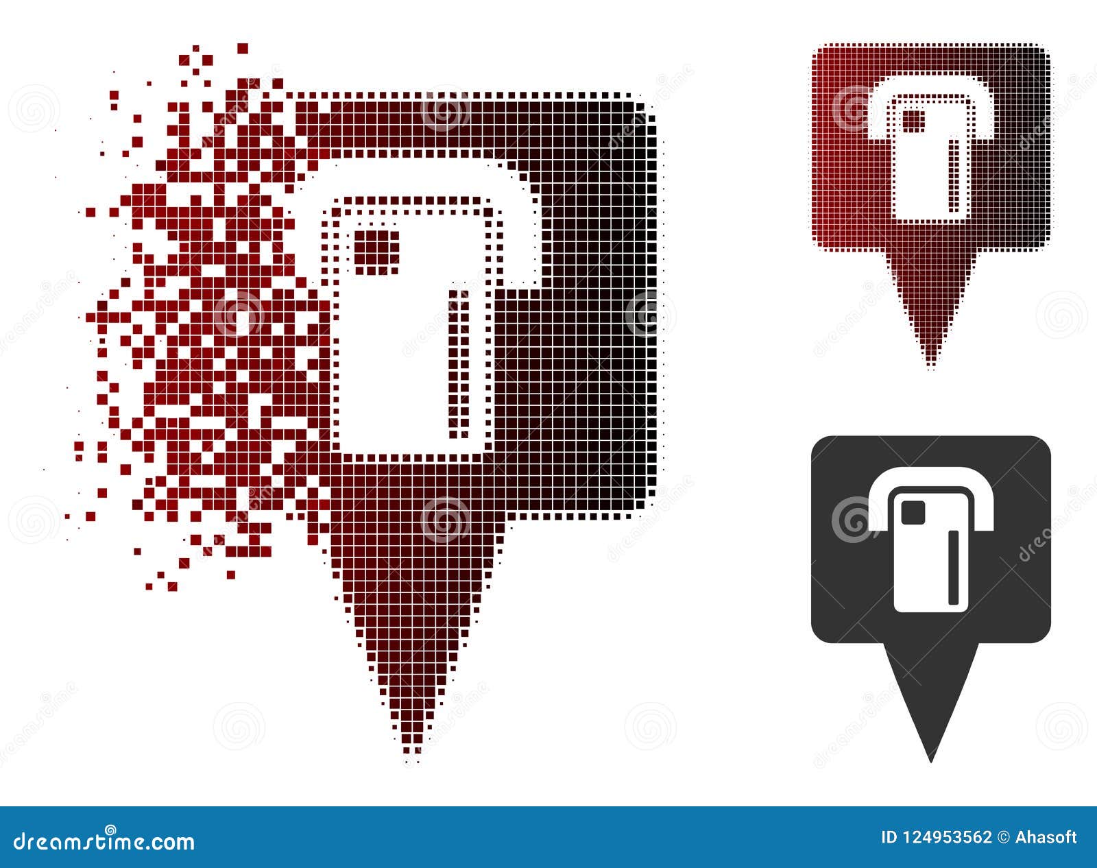 Shredded Dotted Halftone ATM Terminal Map Pointer Icon Stock Vector ... Shredded Dotted Halftone ATM Terminal Map Pointer Icon Stock Vector ...