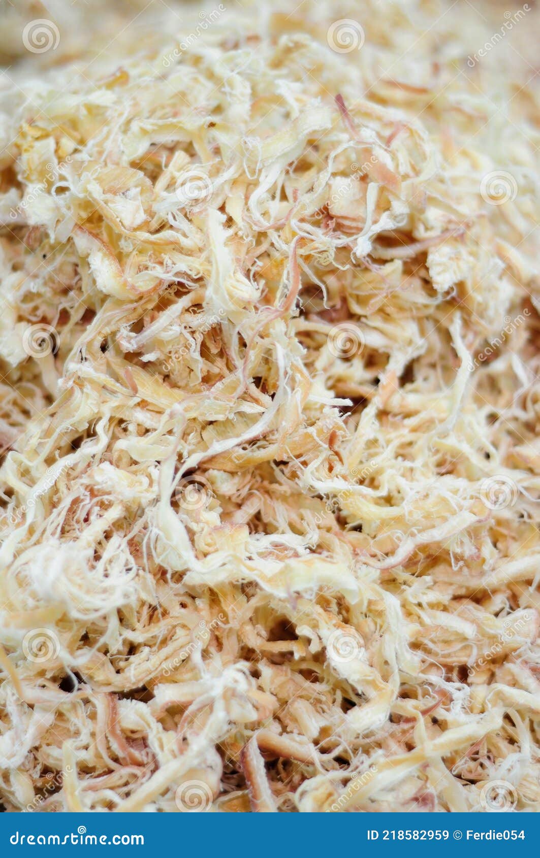 Shredded Dried Cuttlefish stock image. Image of taste - 218582959