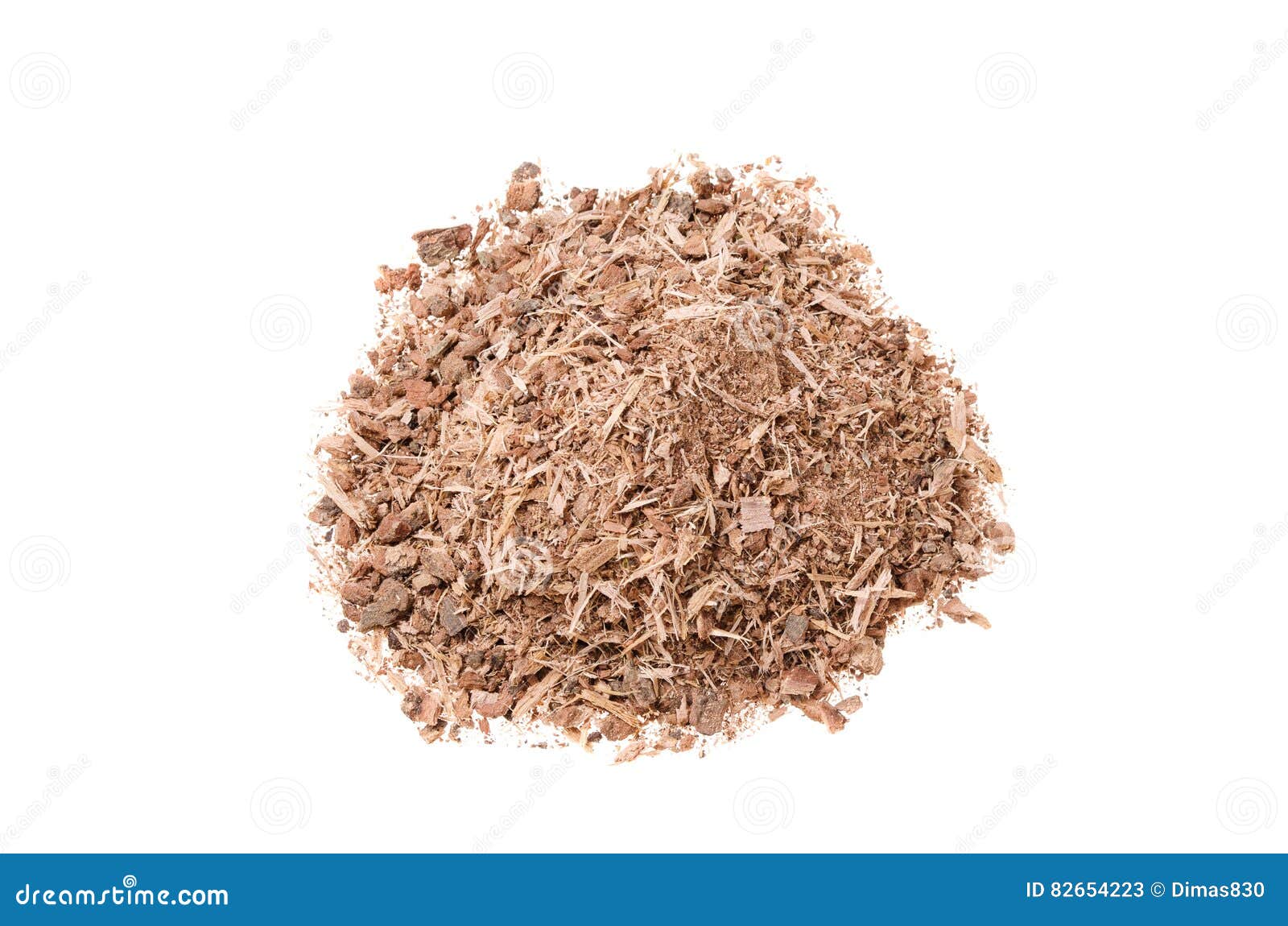 Shredded Oak Bark on White Background Stock Image - Image of white ...