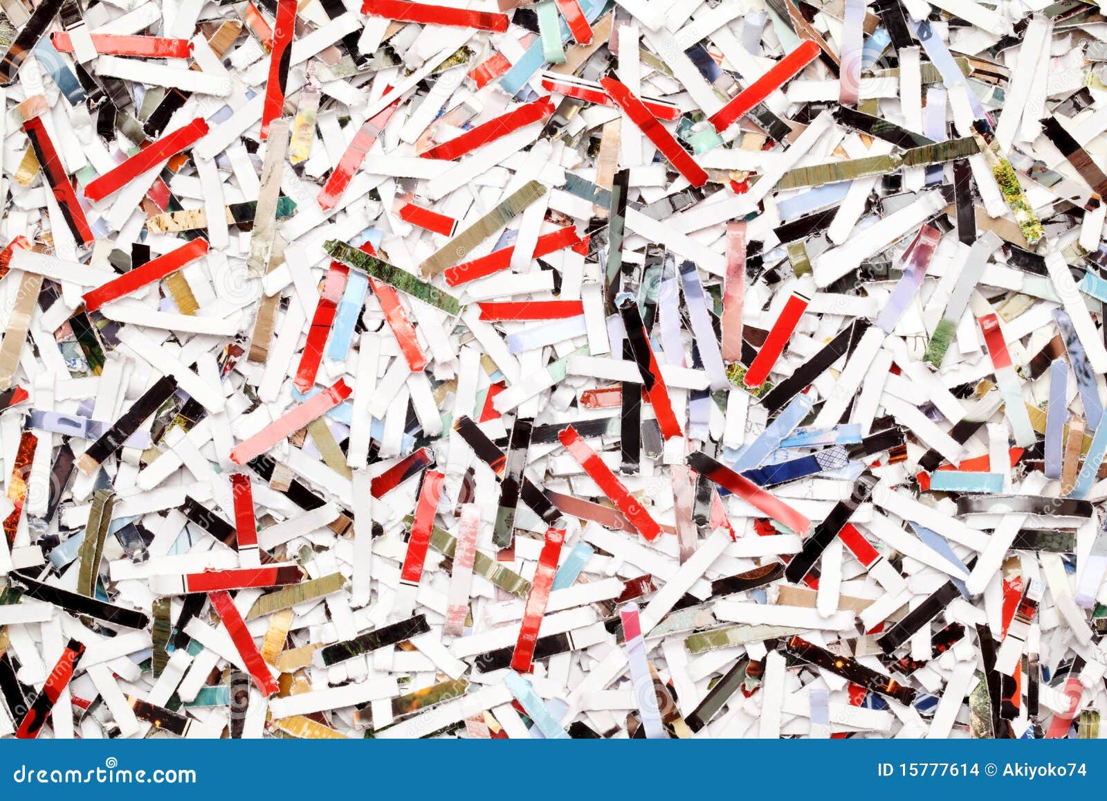 Shredded paper stock photo. Image of scrap, business - 15777614