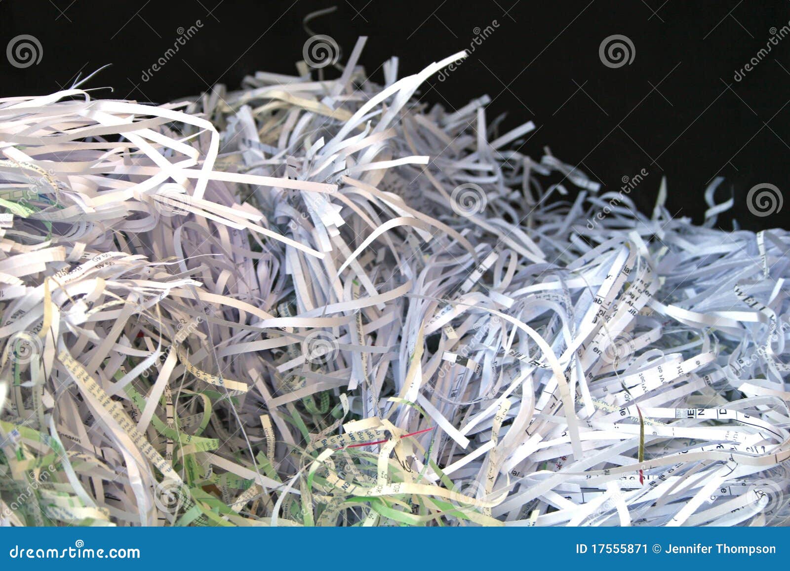 Shredded paper stock image. Image of information, commercial - 17555871