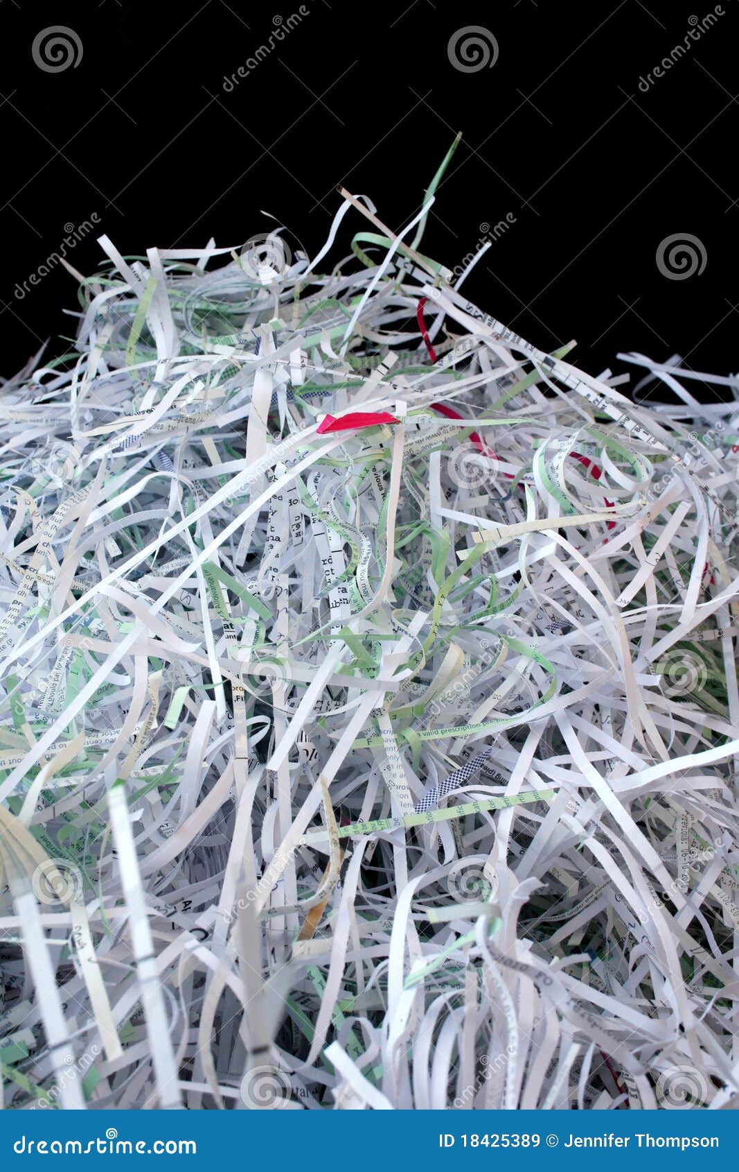 Shredded paper stock image. Image of information, paper - 18425389