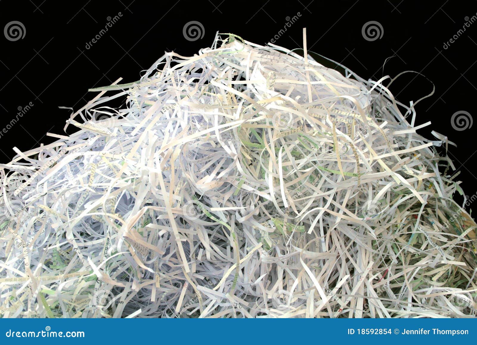Shredded paper stock photo. Image of paper, documents - 18592854
