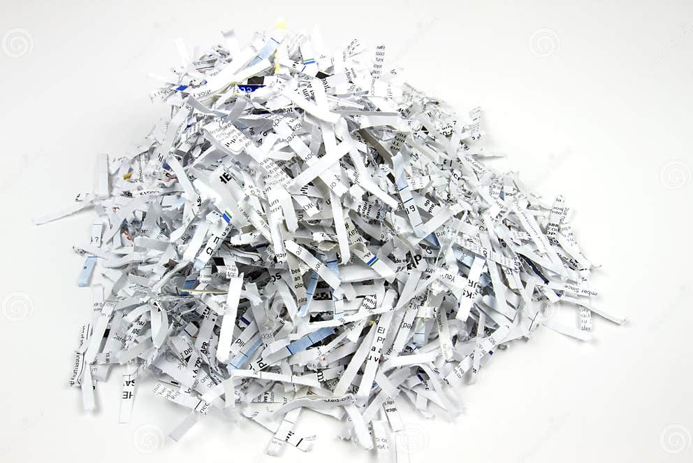 Shredded Paper stock photo. Image of copy, confidential - 26351302