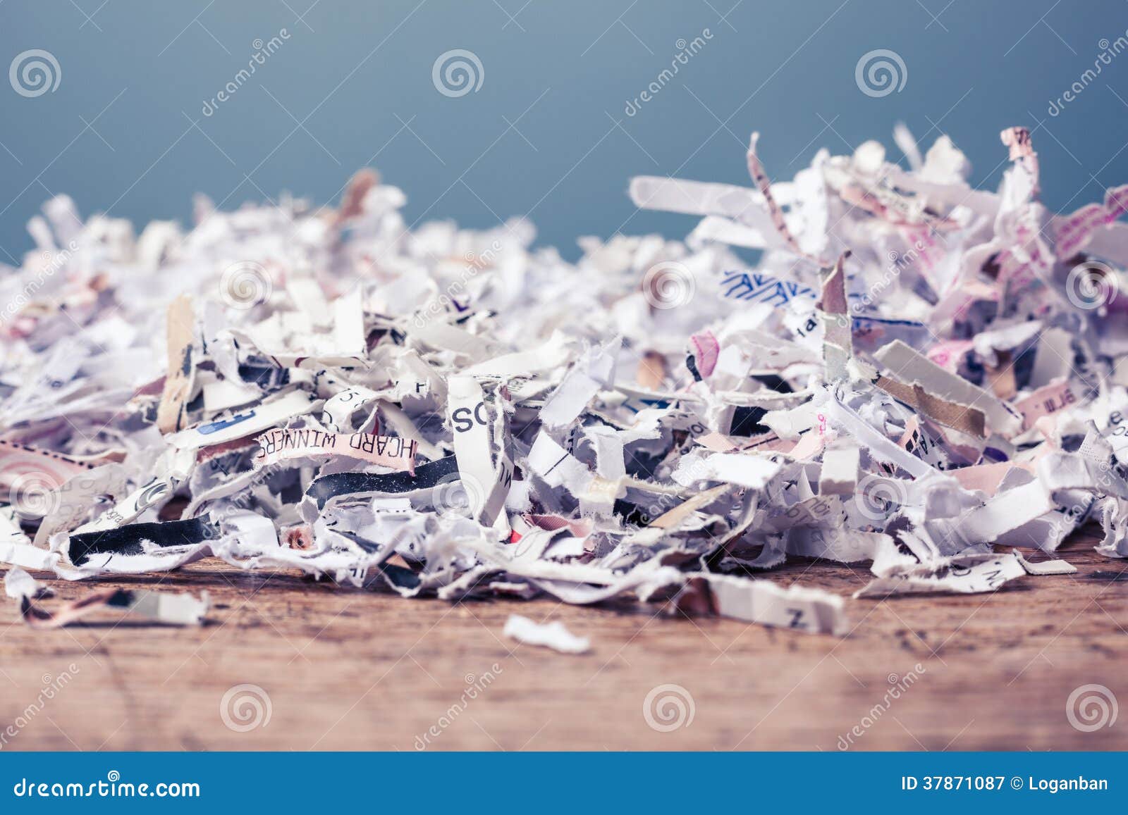 Shredded paper stock image. Image of junk, business, secret - 37871087