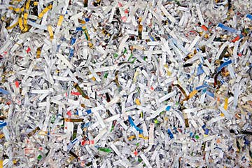 Shredded paper stock image. Image of paperwork, private - 6551859