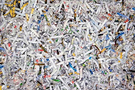Shredded paper stock image. Image of paperwork, private - 6551859