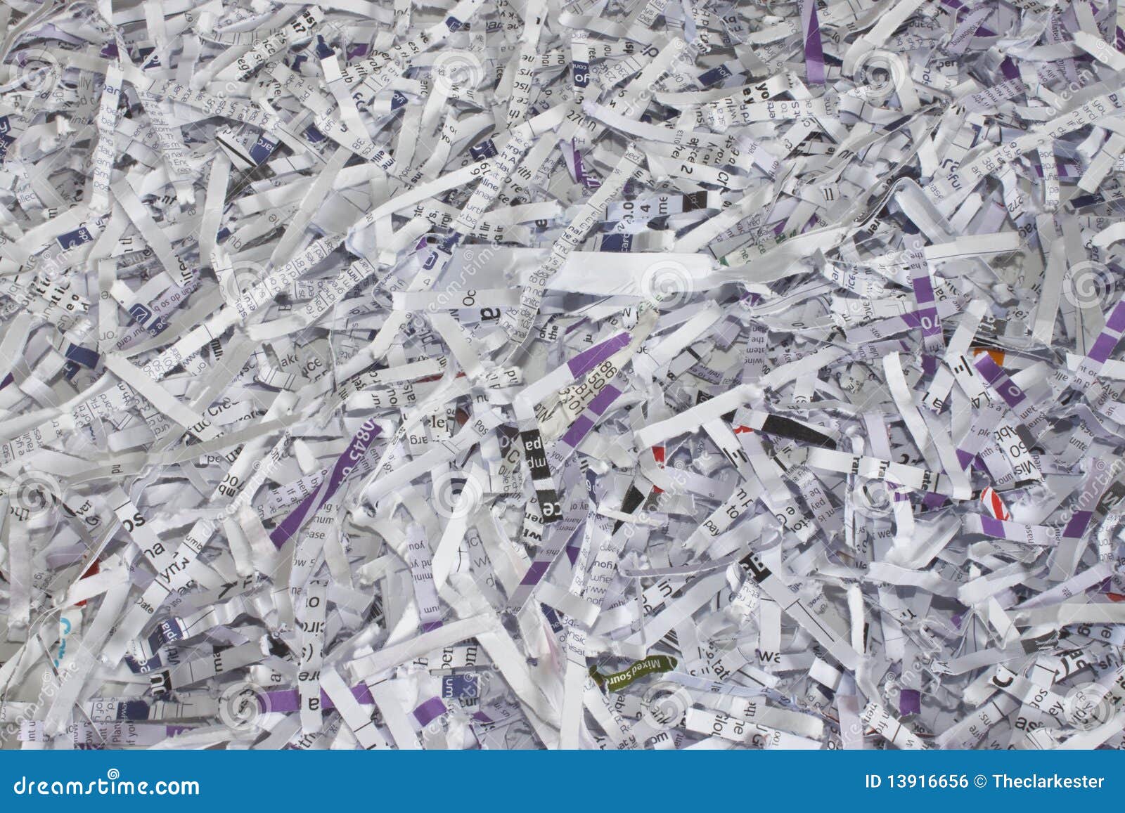 Shredded Paper As a Background Stock Photo - Image of cross, collection ...