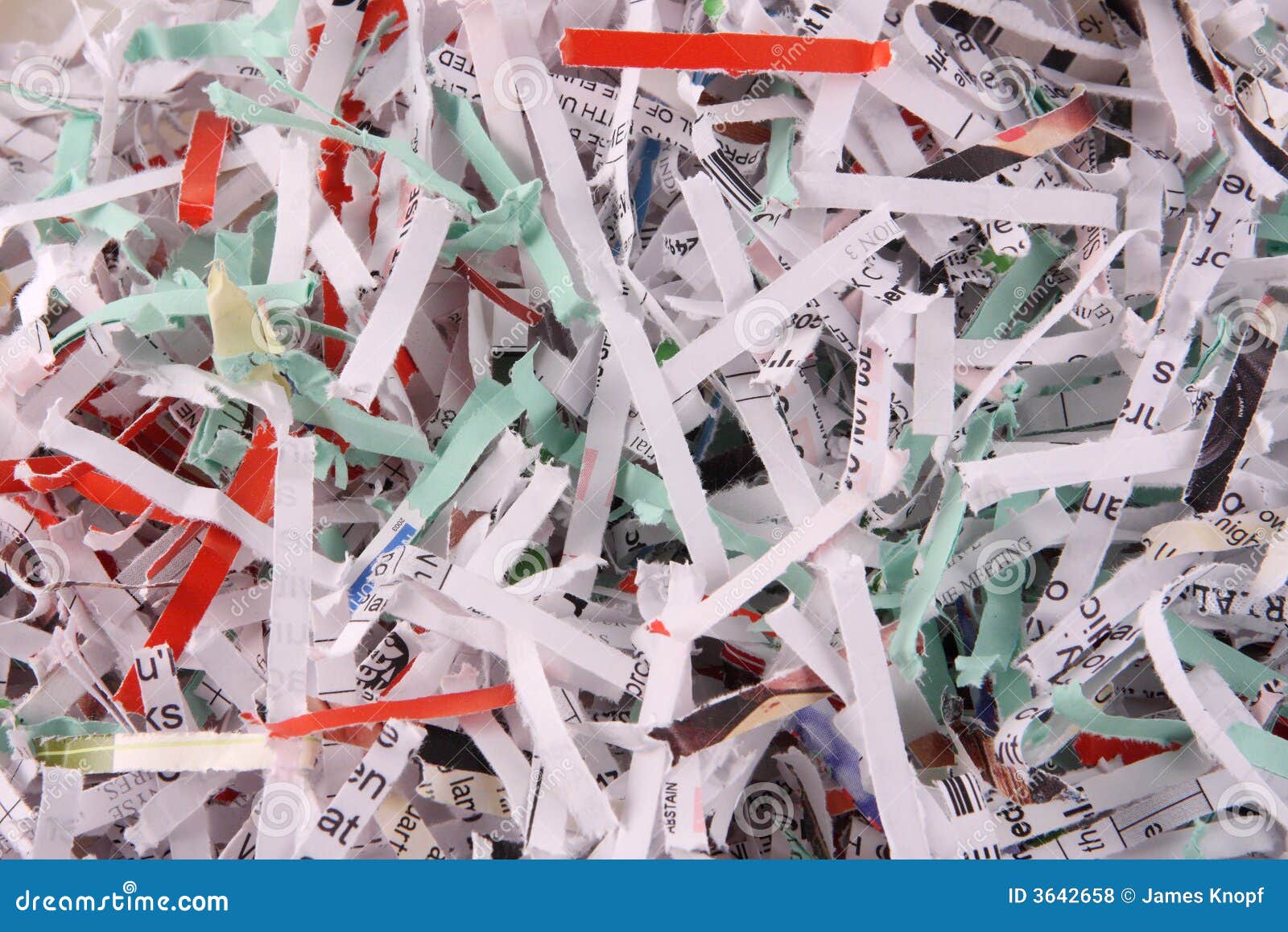 Shredded Paper background stock photo. Image of illegal - 3642658