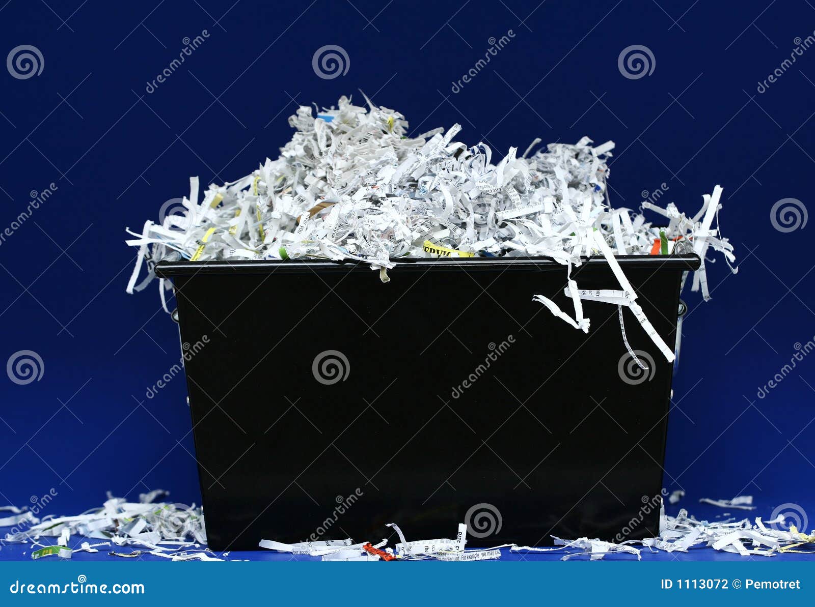 Shredded Paper in Box stock photo. Image of paper, document - 1113072