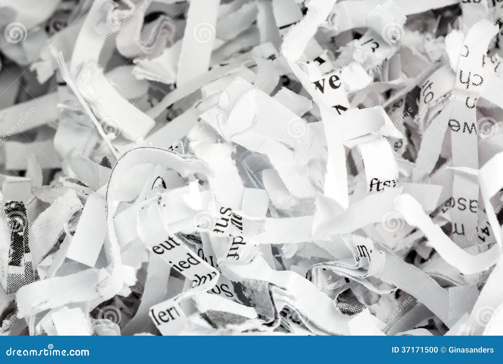 Shredded paper close up stock photo. Image of crushed - 37171500