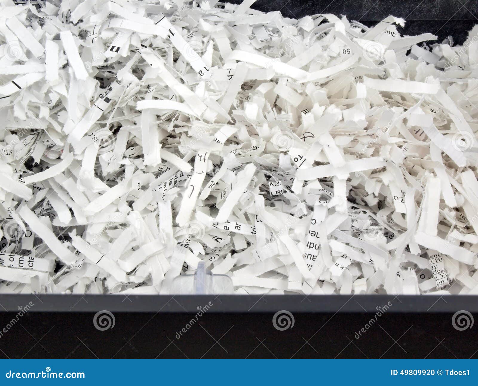 Shredded paper stock photo. Image of paper, protection - 49809920