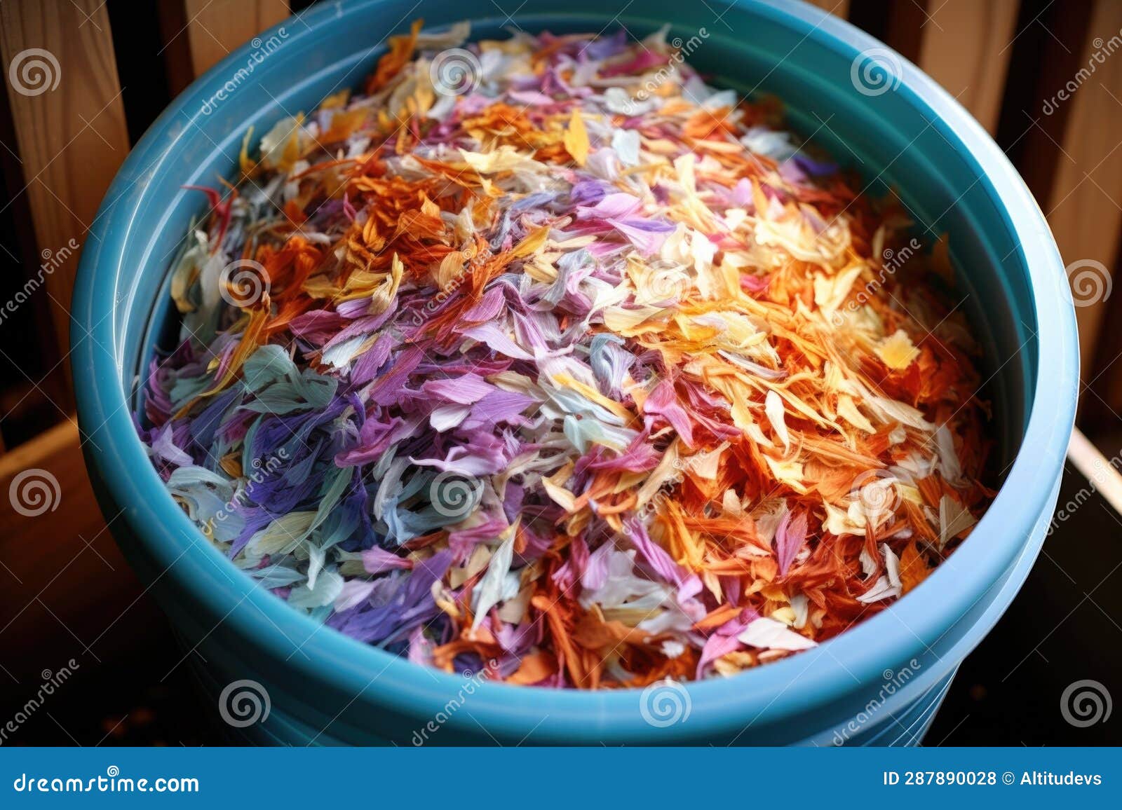 Shredded Paper in a Container for Homemade Papermaking Stock Photo ...
