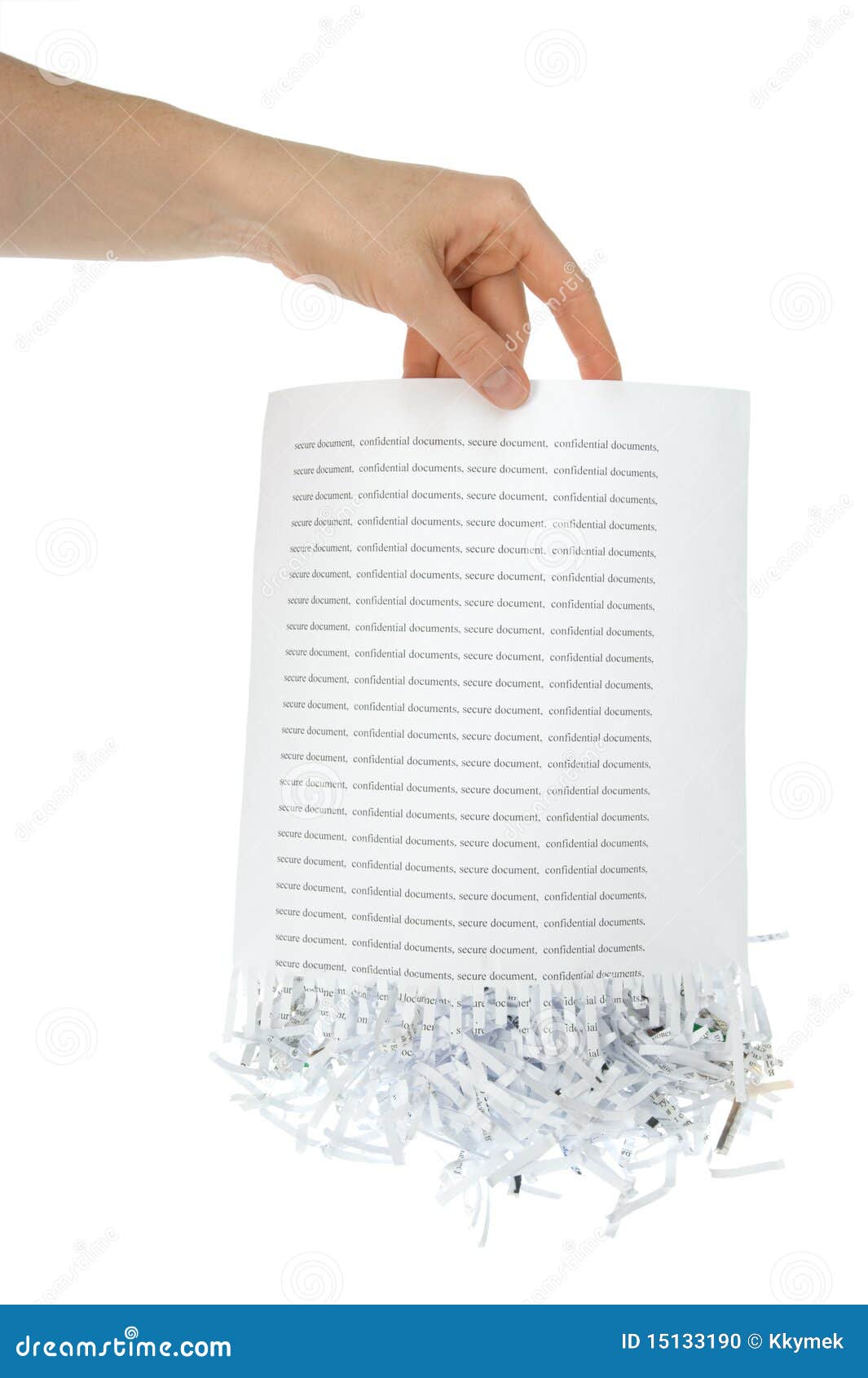 Shredded paper in hand stock photo. Image of abstract - 15133190
