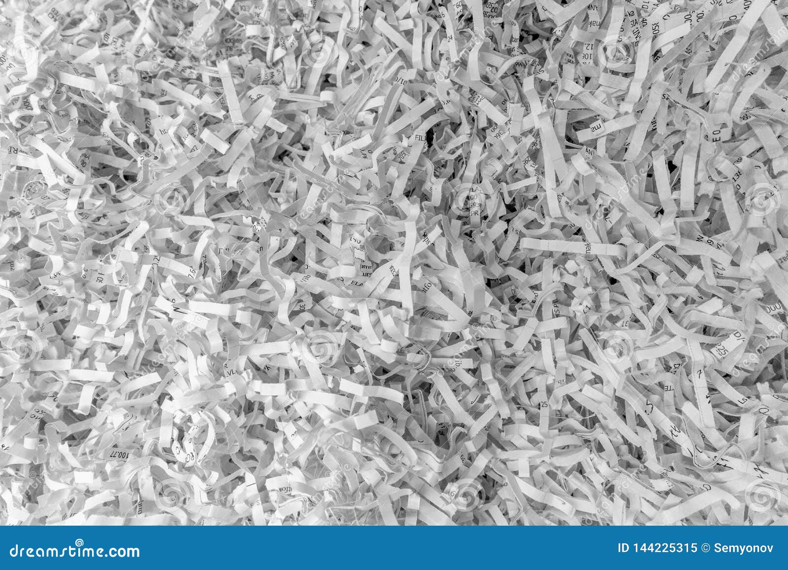 Shredded Paper Layer. White Paper Pattern Stock Image - Image of letter ...