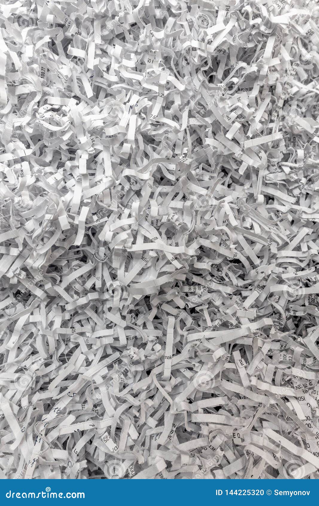 Shredded Paper Layer. White Paper Pattern Stock Photo - Image of ...