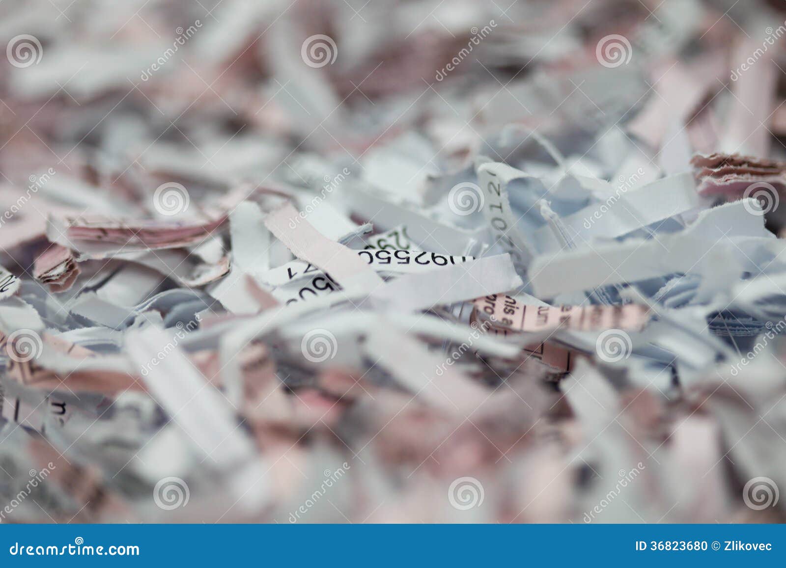 Shredded paper stock photo. Image of document, recycle - 36823680