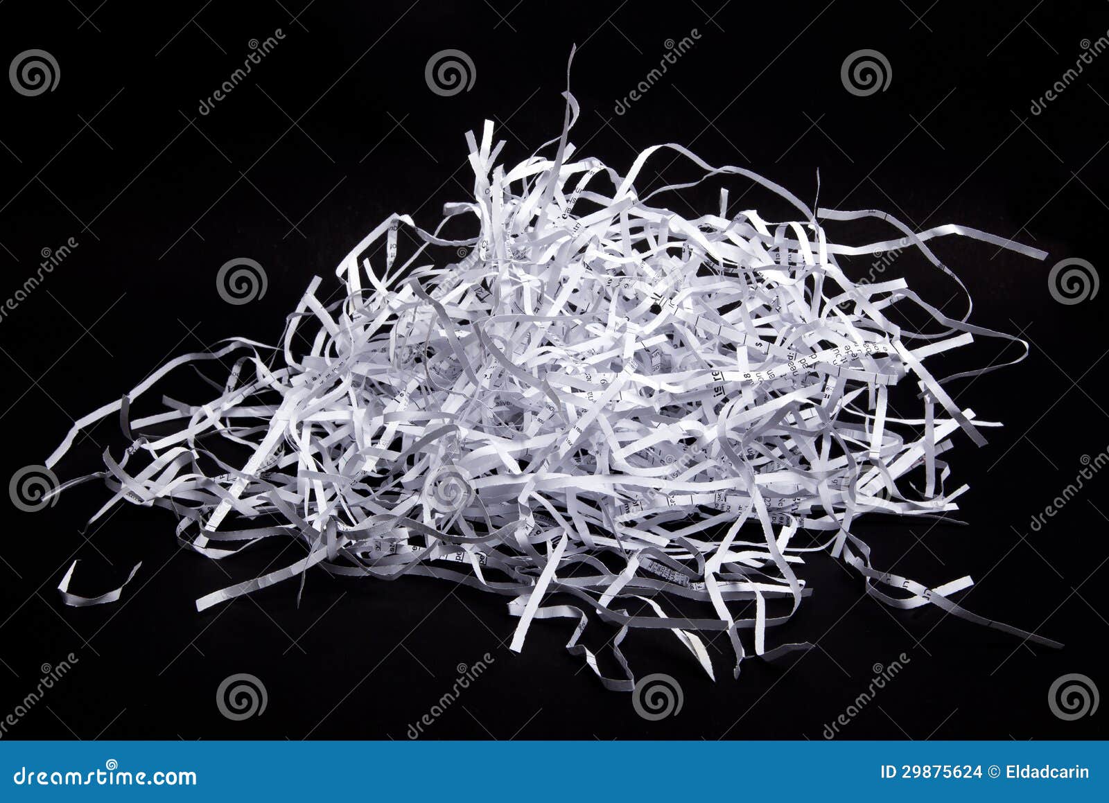 Isolated Shredded Paper stock photo. Image of medium - 29875624