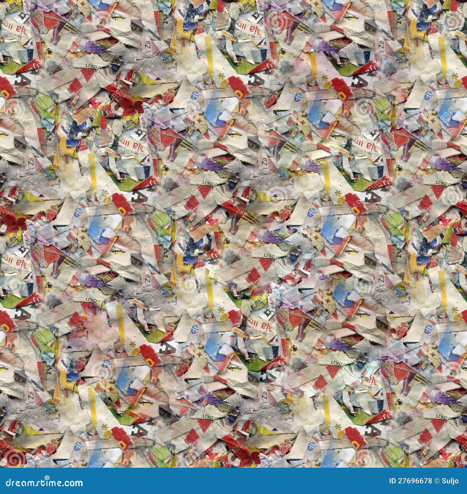 Shredded Paper Seamless stock photo. Image of repetition - 27696678