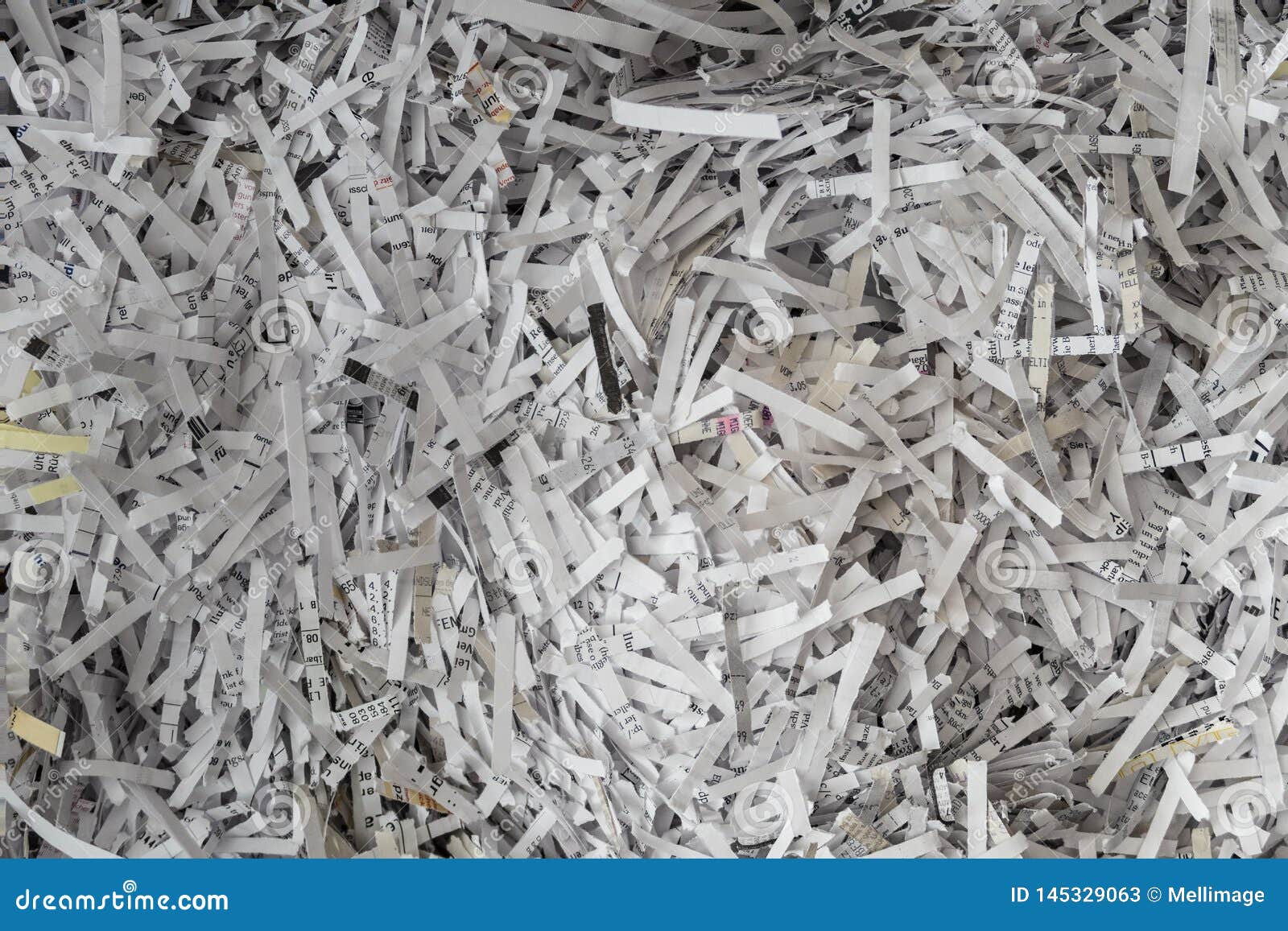 Shredded paper strips stock image. Image of cross, paper - 145329063