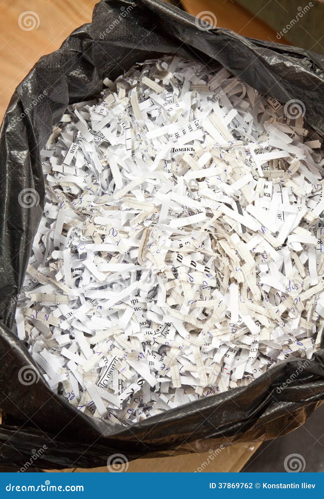 Shredded paper stock photo. Image of paper, note, privacy - 37869762