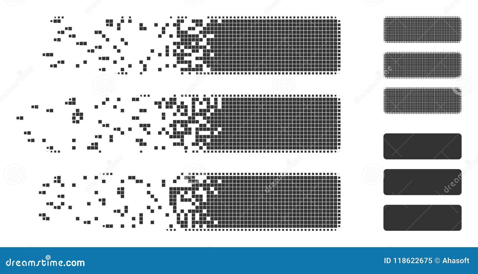 Shredded Pixel Halftone Database Icon Stock Vector - Illustration of ...