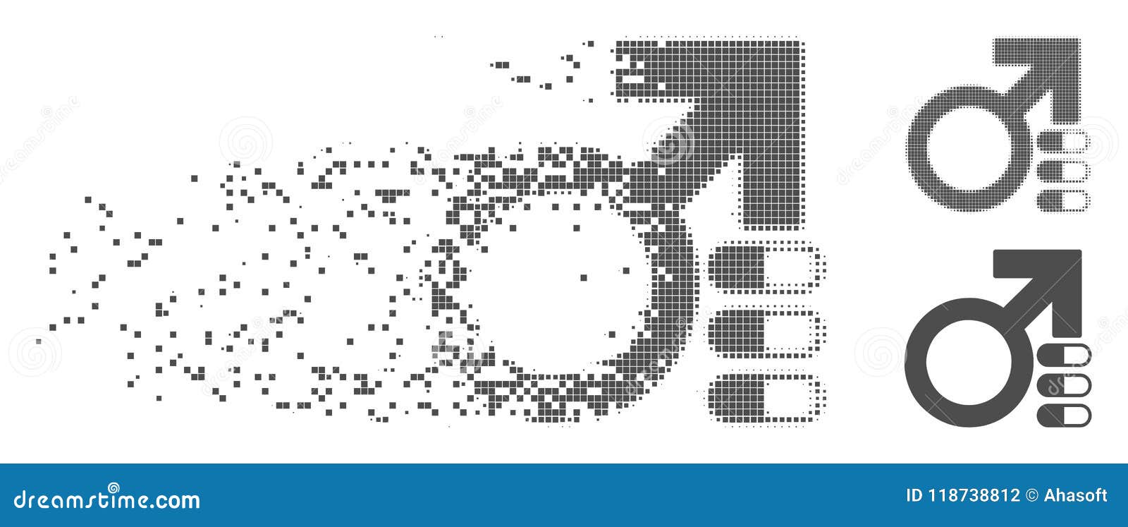 Shredded Pixel Halftone Male Erection Pills Icon Stock Vector ... Shredded Pixel Halftone Male Erection Pills Icon Stock Vector ...