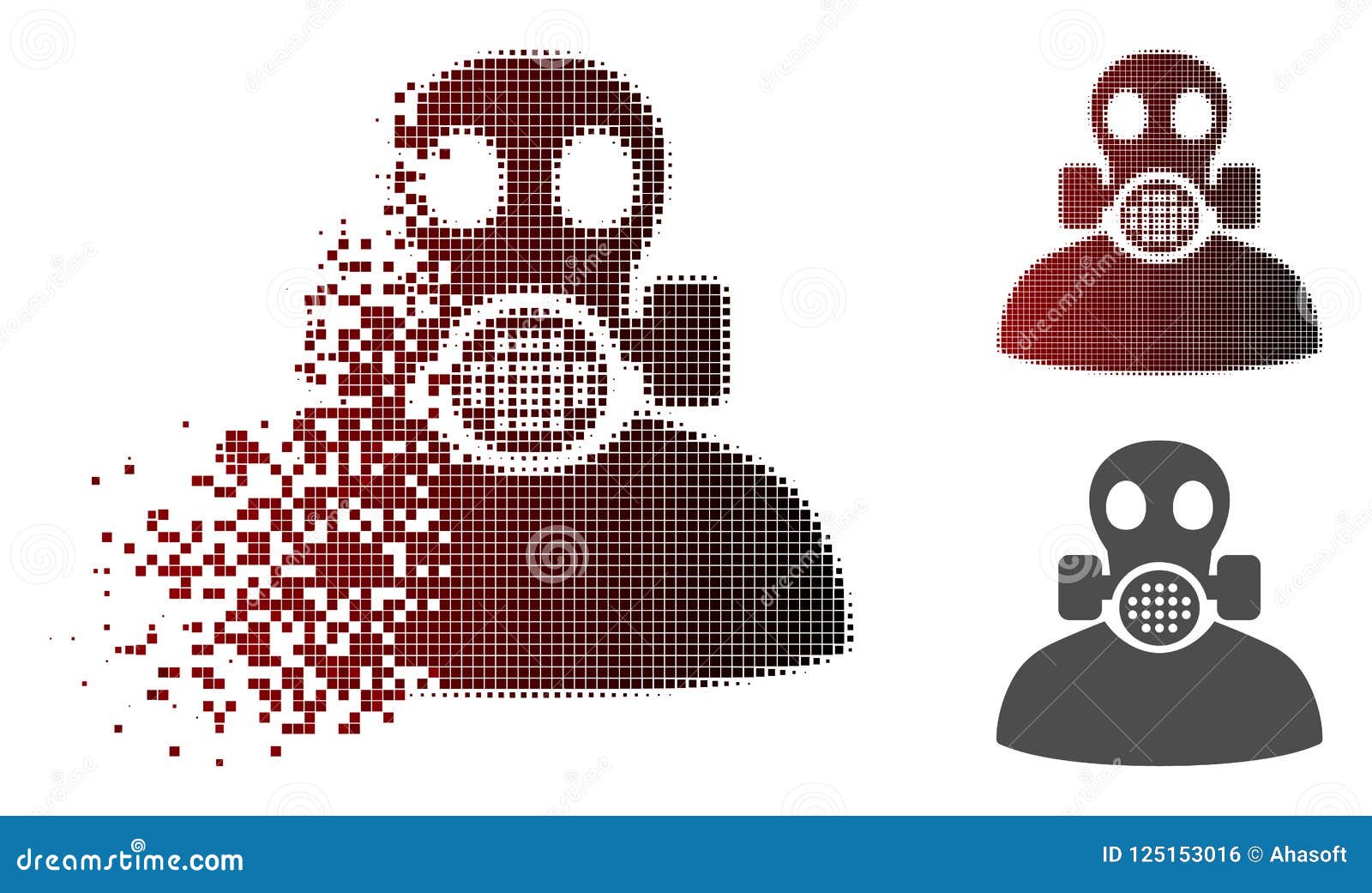 Shredded Pixelated Halftone Toxic Work Icon Stock Vector - Illustration ...
