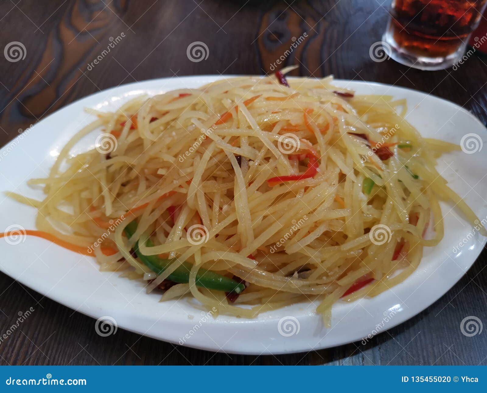 Shredded potatoes stock photo. Image of shredded, fried - 135455020