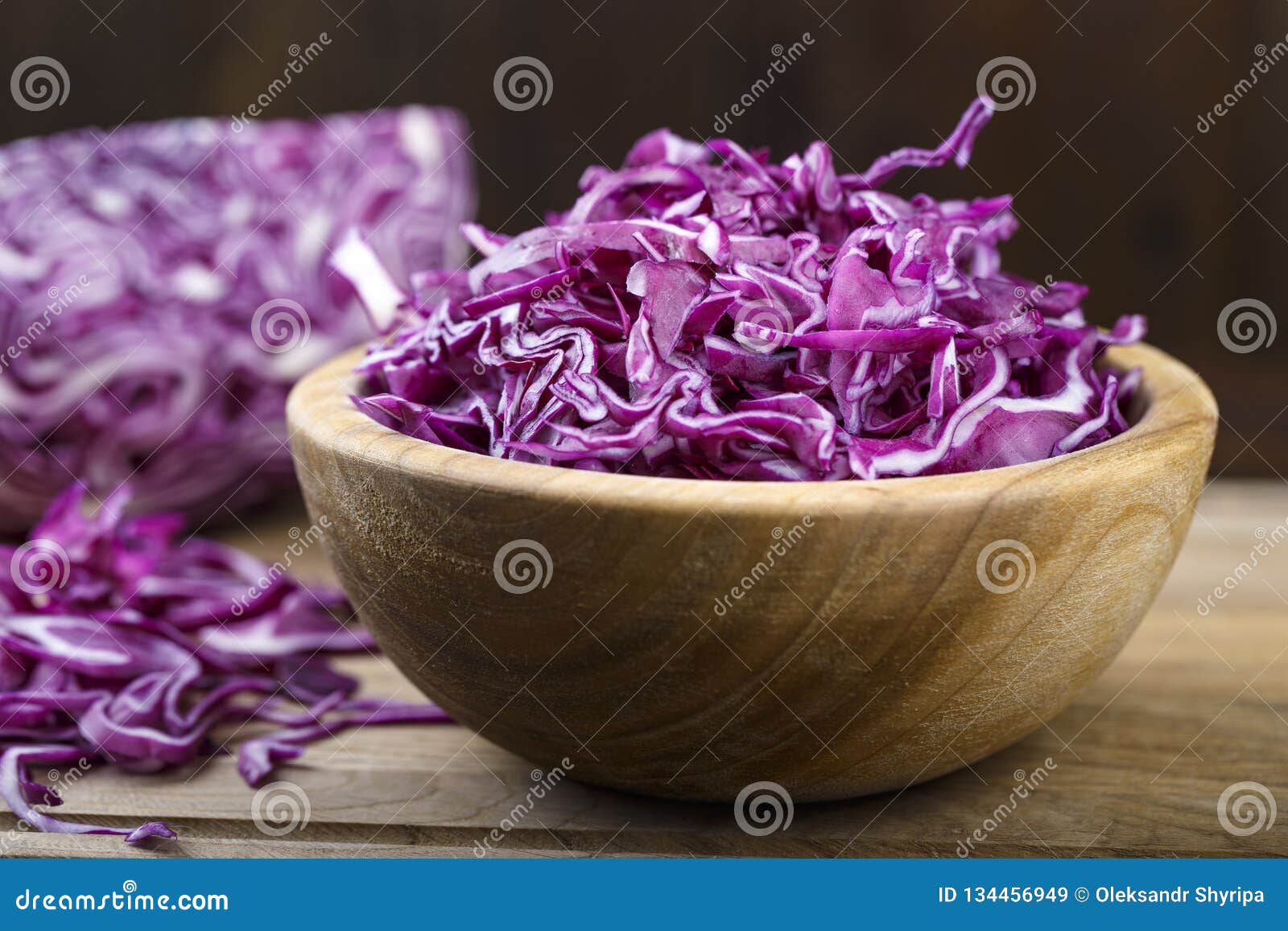 Shredded purple cabbage stock image. Image of plant - 134456949