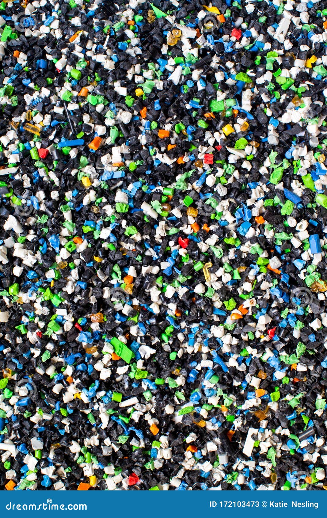 Shredded Recycled Plastic Background Environmental Concept Stock Image ...