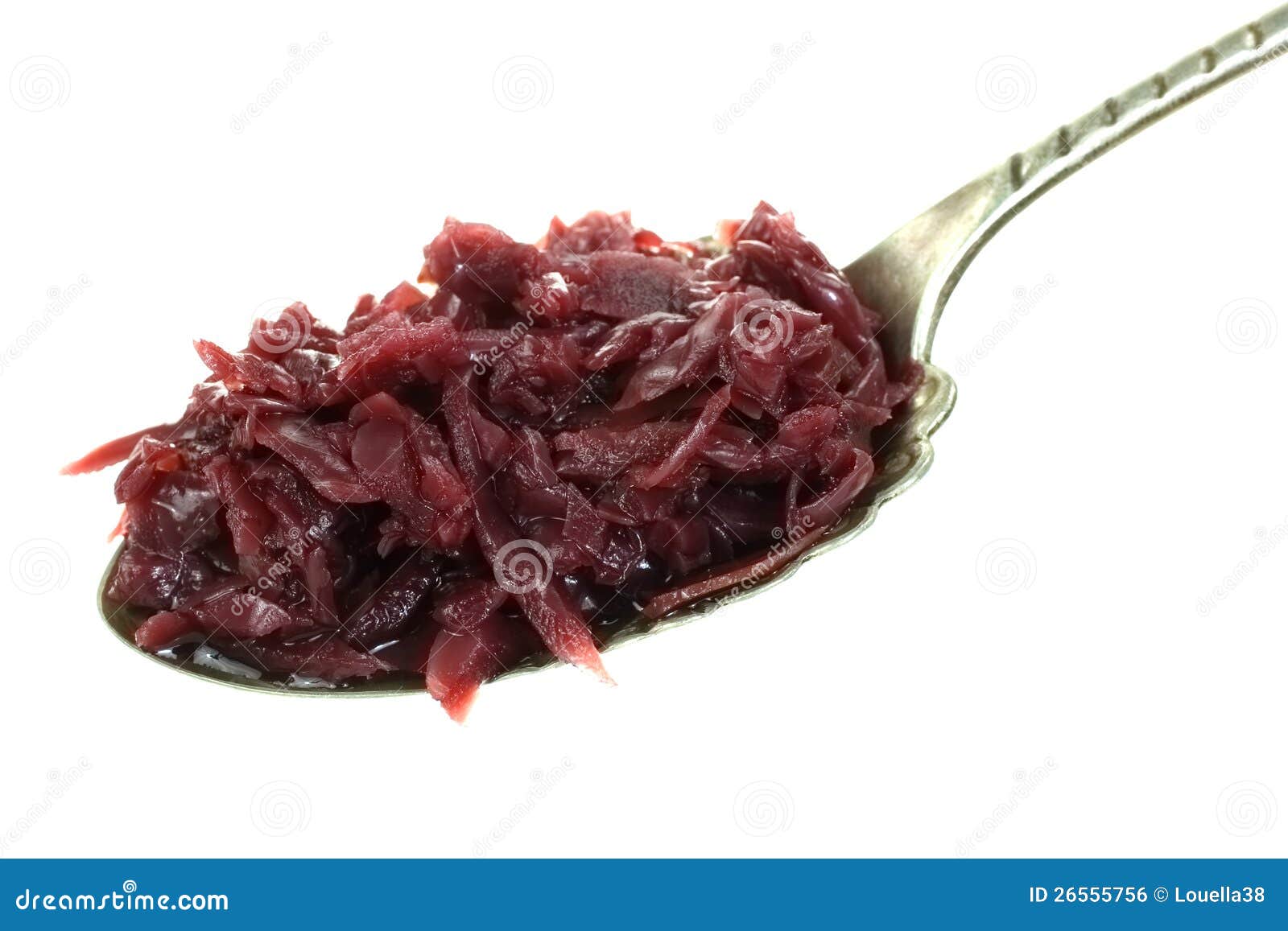 Shredded Red Cabbage Serving Spoon Stock Photo - Image of tasty ...