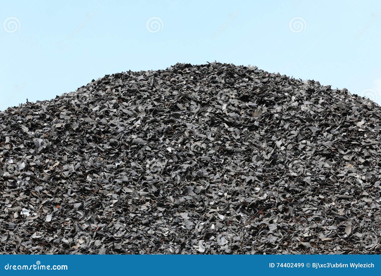 Shredded tires stock image. Image of stack, reuse, dump - 74402499